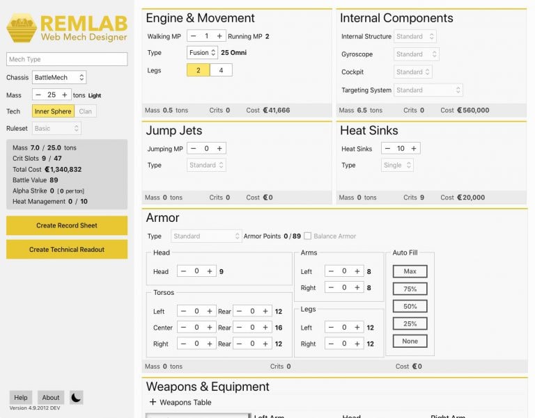 REMLAB Web Mech Designer – MarchTwenty